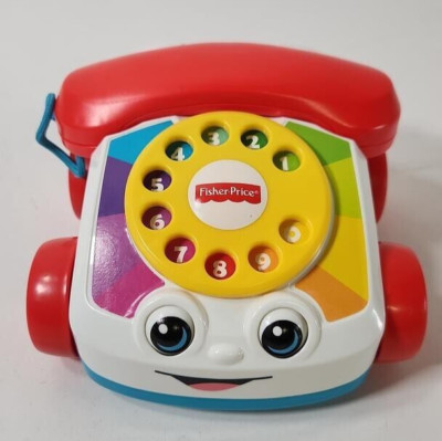 Fisher-Price Dial Telephone Pull Toy For Toddler - Imaginative & Motor ...