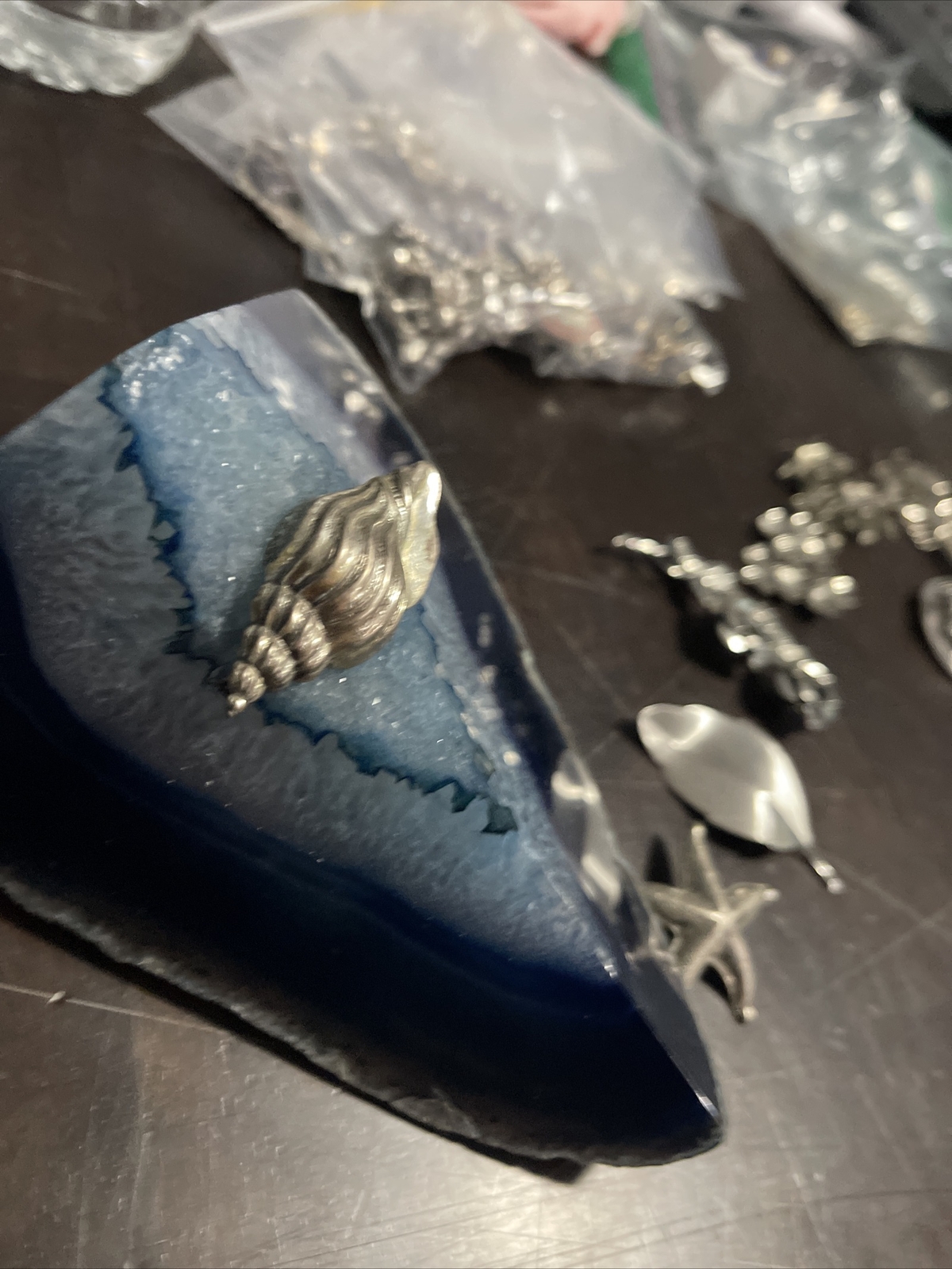 BEAU STERLING SILVER SEASHELL PIN BROOCH 2 X 3/4 INCHES 4.6 GRAMS | eBay