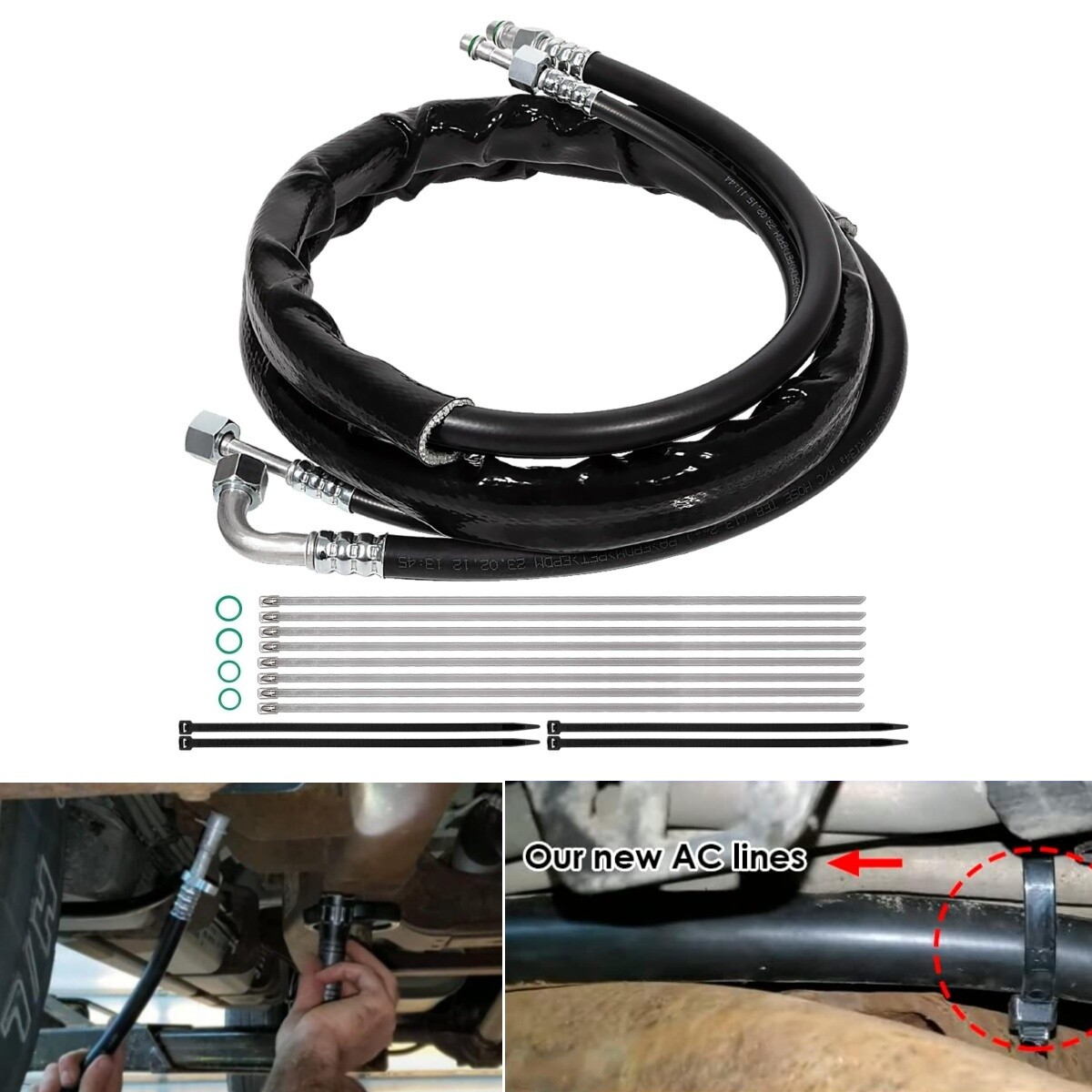 Dodge Caravan AC Lines C4677 Rear AC Line Set For 2008-2011 Dodge Grand ...