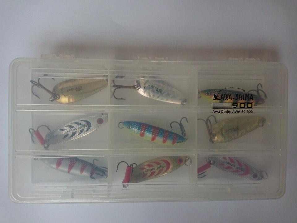 Mepps syclops 1,Rapala Treble RMST06,Mapso preca 02 spoons set with box ...