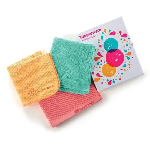 TUPPERWARE Microfiber Cloth Towel Set (3 pcs) Multipurpose Towel | eBay