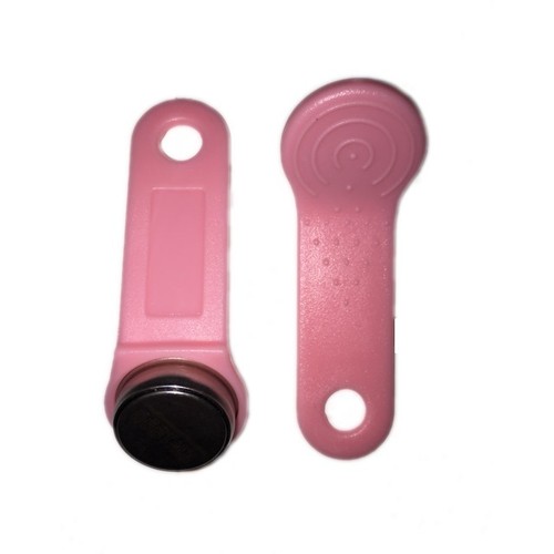 GENUINE PINK Non-magnetic ibutton Dallas Key fobs -tills/EPOS/Cash ...