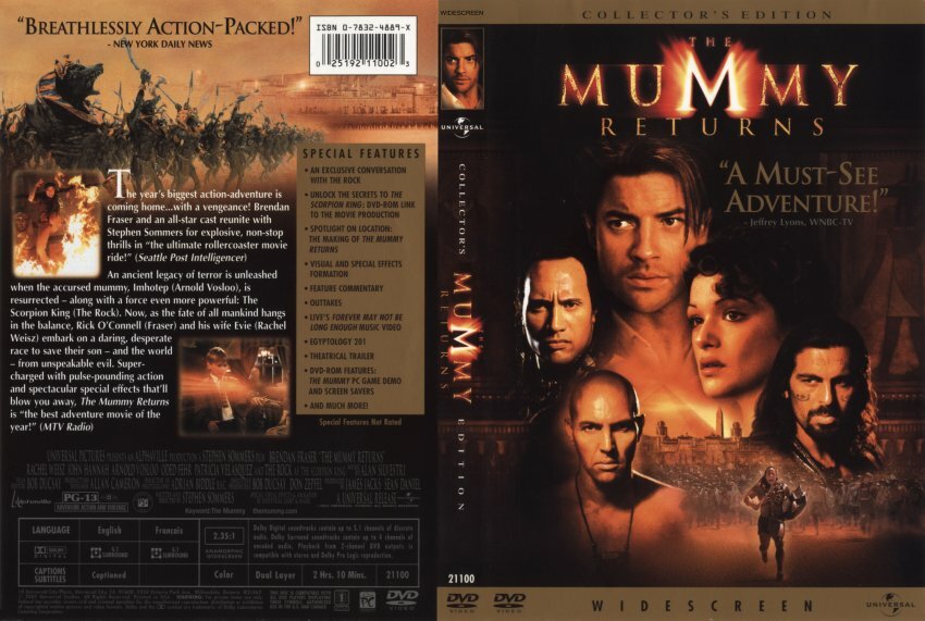 The Mummy Returns Dvd
