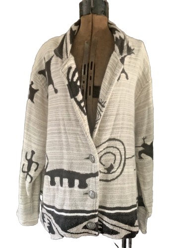 Painted Pony Jacket Southwest Western Art to Wear SZ L | eBay