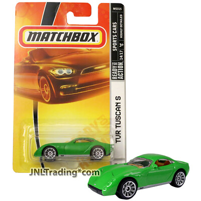 Year 2007 Matchbox Sports Cars 1:64 Die Cast Car #22 - Green Coupe TVR ...