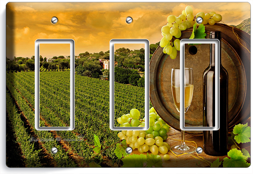 TUSCAN VINEYARD WINE GRAPES LIGHT SWITCH WALL PLATE OUTLET COVER ...