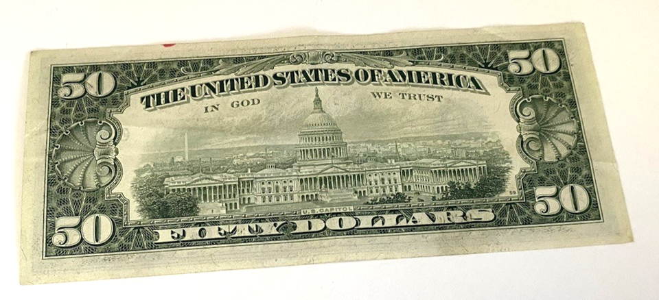 $50 Fifty Dollar Bill Old Style 1981 no magnetic strip in these | eBay