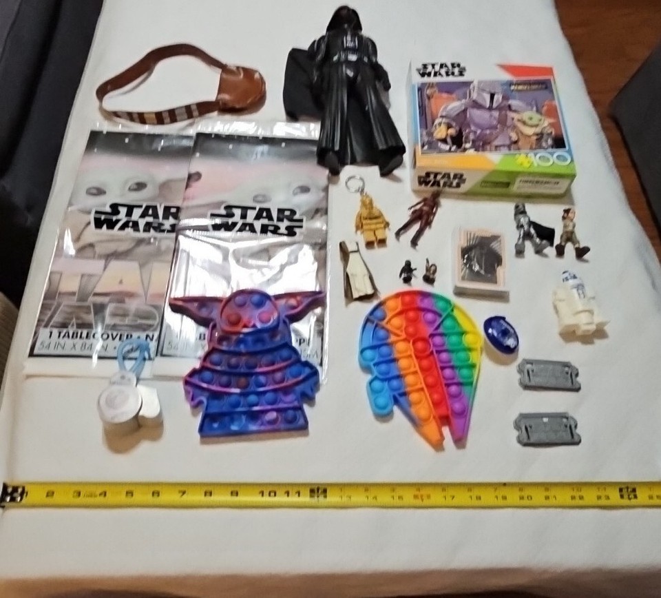 STAR WARS TOY LOT- 12 INCH DARTH VADER - POP ITS- CARDS-POP ITS ...