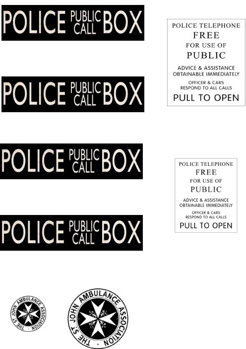 Tardis Police Box Sign