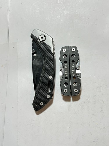Lot of 2 Gerber Pocket Knives - Clutch Mini Multi Tool - Contrast | eBay
