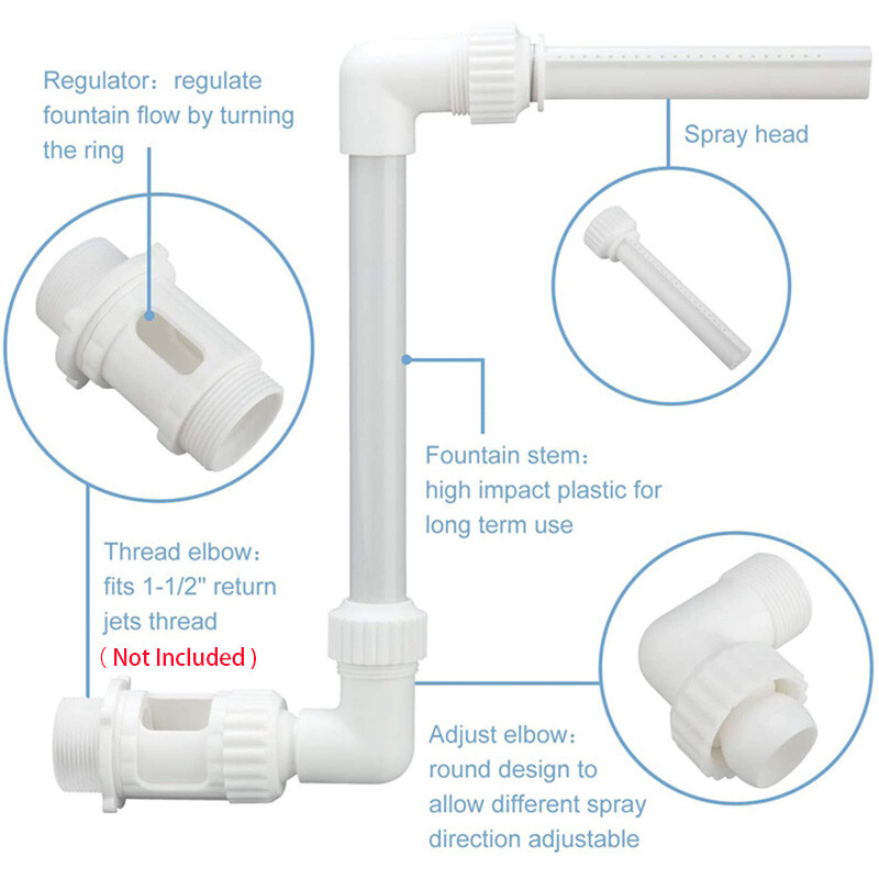 Swimming Pool Fountain Accessories Waterfalls Cool Water Sprinkler ...