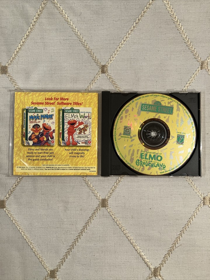 Sesame Street The Adventures of Elmo in Grouchland Mattel PC CD-ROM ...