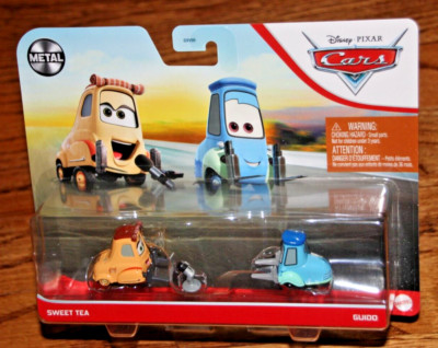 2020 DISNEY PIXAR CARS 2-CAR PACKAGE SWEET TEA & GUIDO METAL CARD ...