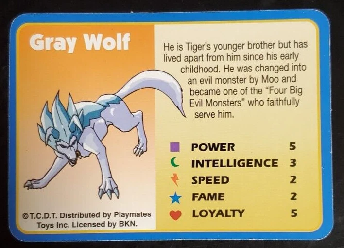 Monster Rancher Grey Wolf