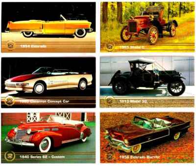 1993 CAR & DRIVER PRESENTS CADILLAC COLLECTION TRADING CARD SET WIDE ...