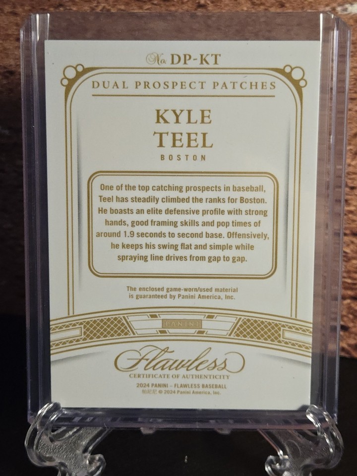 2024 Panini Flawless Kyle Teel Dual Prospect Patches 15/25 #DP-KT | eBay
