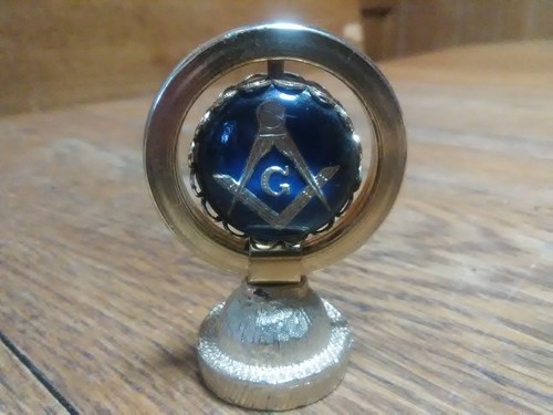 Vintage Mason's Masonic Symbol Magnetic Dashboard Spinner | eBay