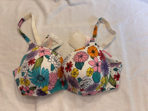 (NWOT) Cacique Women's Multi-Colored Floral Sexy 4-Hook Bra Size 42C | eBay