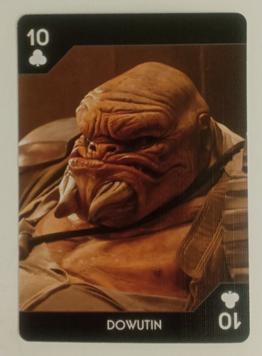 Star Wars Creatures Playing Card Dowutin 10 Clubs | eBay