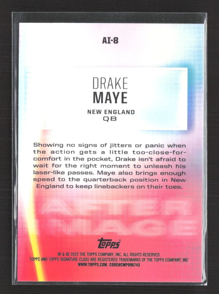 2024 Topps Signature Class After Image Drake Maye Rc #AI-8 | eBay