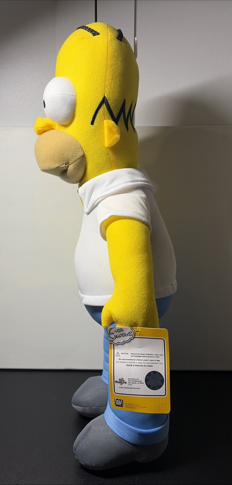 Homer Simpson 23" 2016 Toy Factory Plush Figure 20th Century Fox with ...