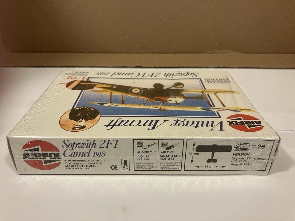 Airfix 1:72 Scale Model Kit: Special Edition Sopwith 2F1 Camel 1918 ...