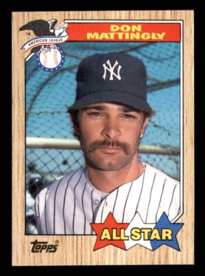 1987 Topps Baseball #606 Don Mattingly (All-Star) NM/MT or Better *d2 ...