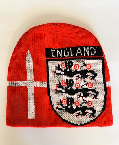 ENGLAND Soccer Beanie Hat One Size Fits All Brand New Knitted | eBay ...