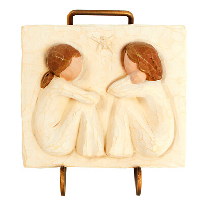 Willow Tree Susan Lordi 2001 Friendship Wall Plaque 5" Tall Resin Decor ...