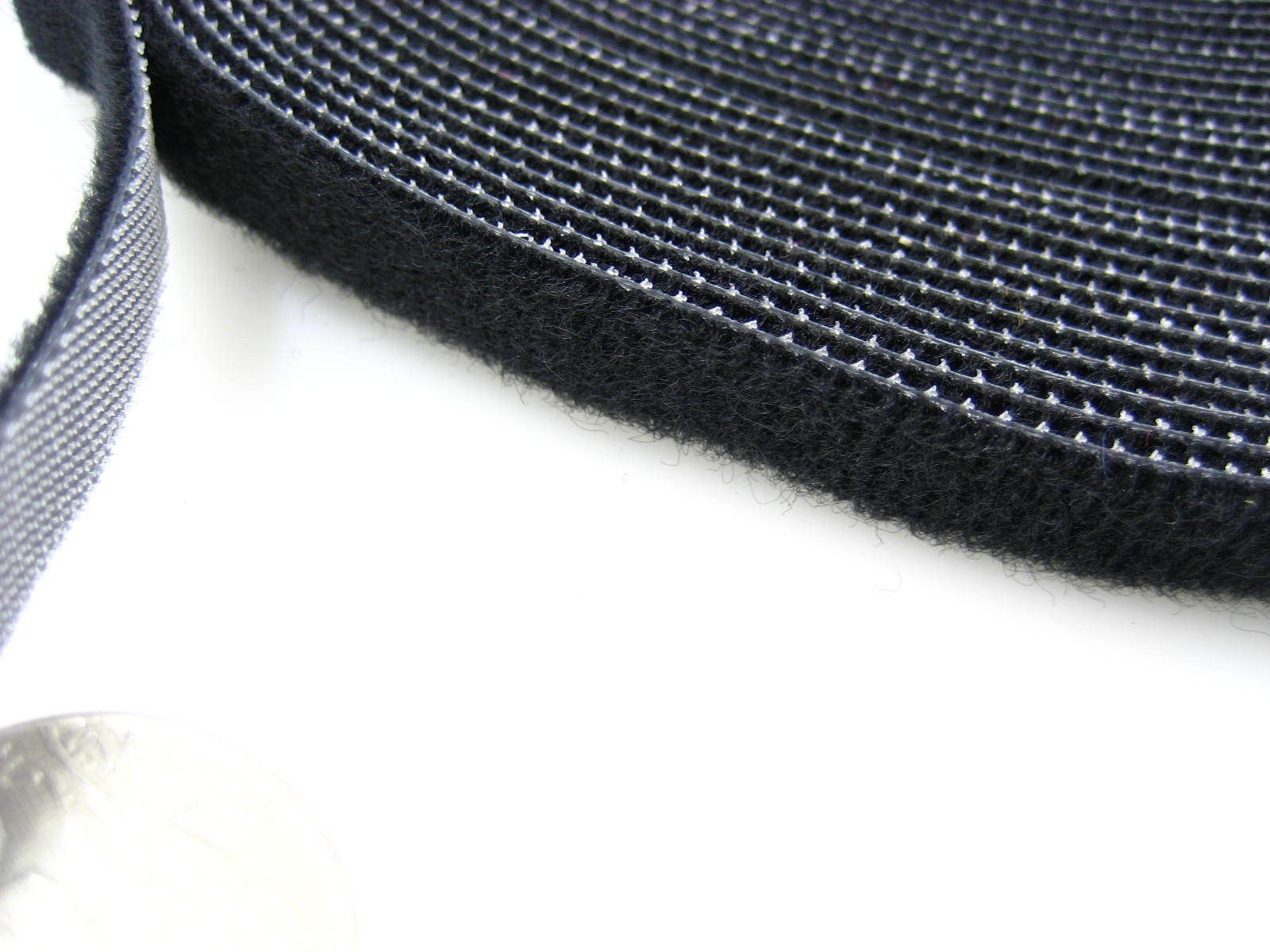 black Self Adhesive Hook and loop double sided Strapping sew on cable ...