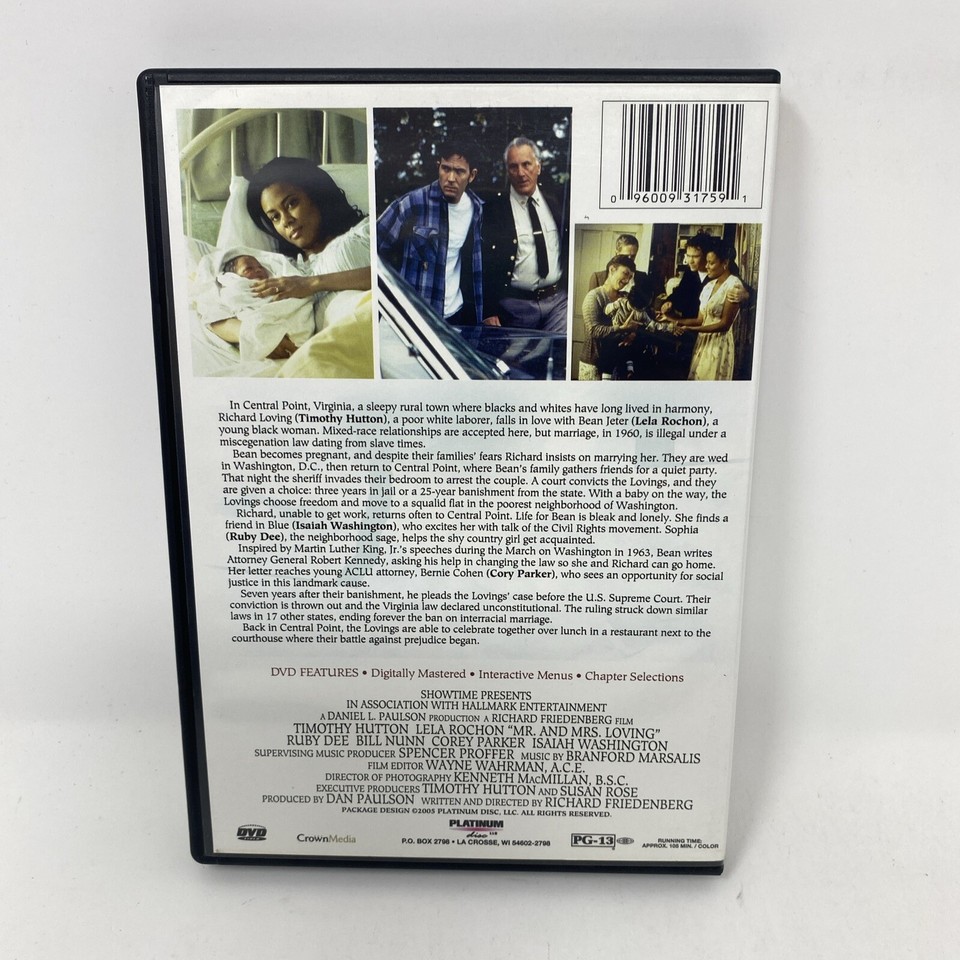 Mr. & Mrs. Loving DVD Lela Rochon Timothy Hutton OOP Romance Rare ...