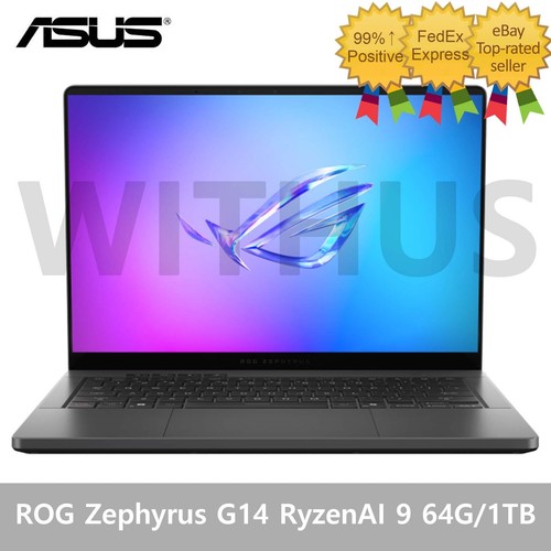 ASUS ROG Zephyrus G14 GA403WR-QS127W 14" RTX5070 Ti AMD AI 9HX 370 64G ...