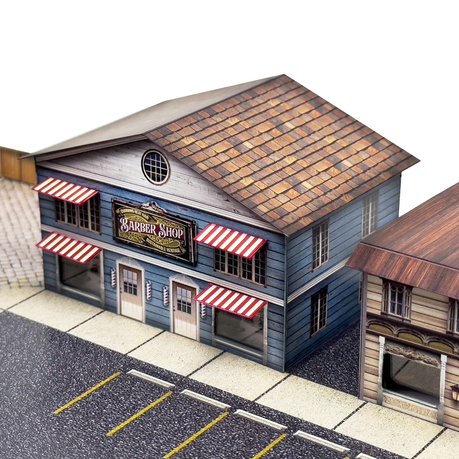 N Scale Building Kit Scale Starter Small Town Model Kit, Fits Micro ...