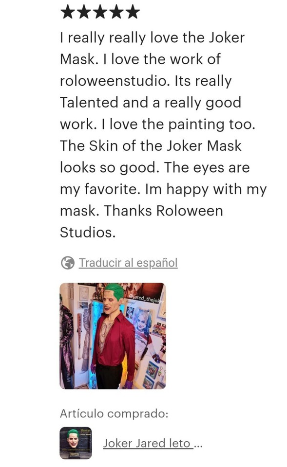 Joker Latex Mask/ Jared Leto/ Cosplay suicide squad - Dc Arkham Asylum ...