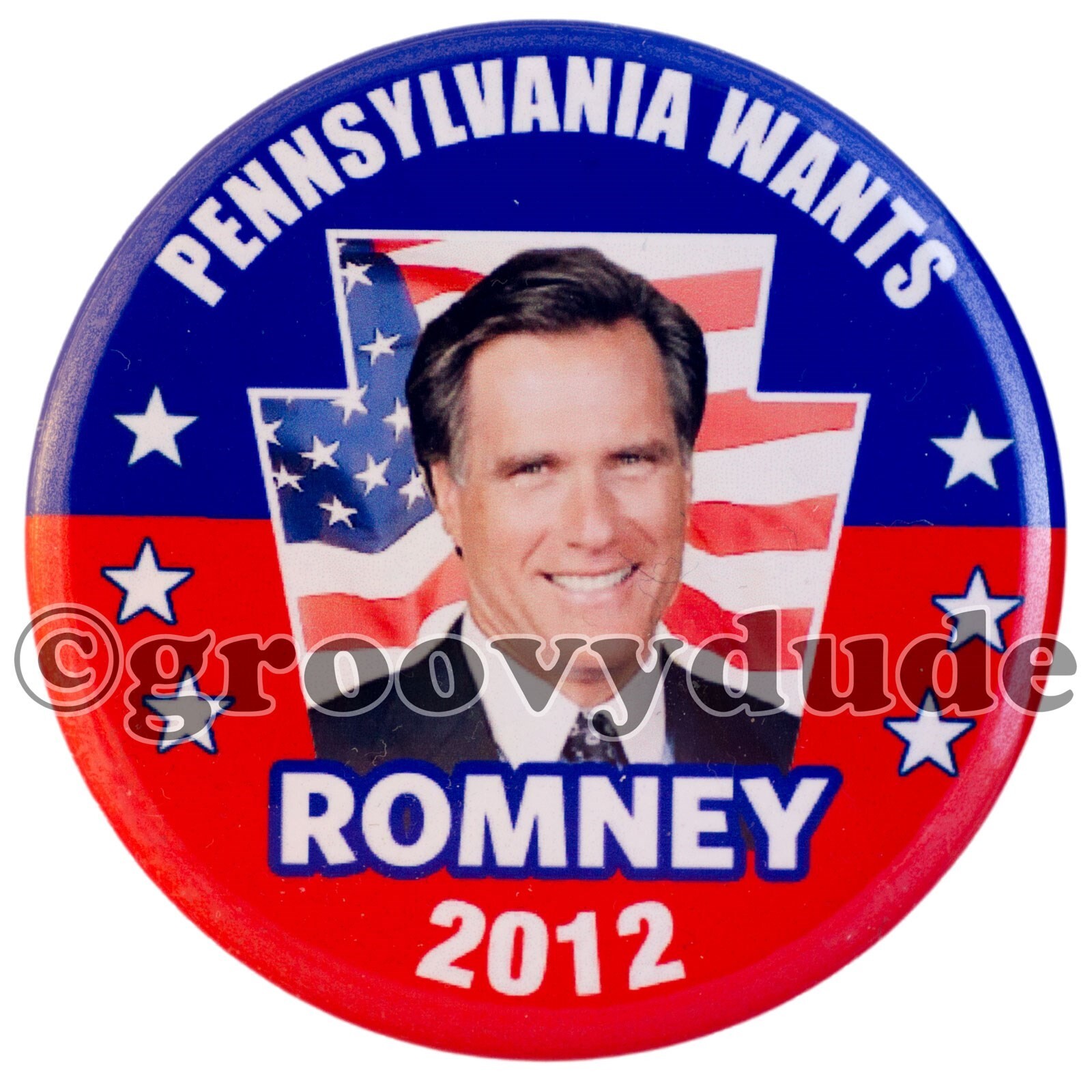 PA Pennsylvania Mitt Romney President 2012 Political Campaign Pin ...