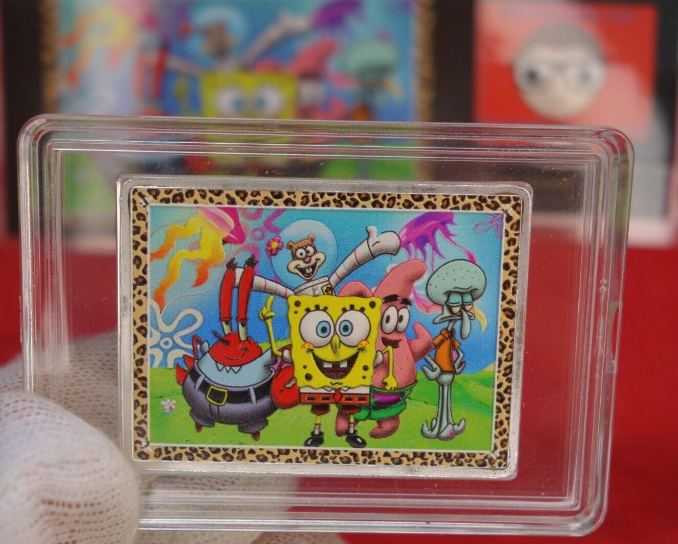 Spongebob Squarepants- 1 troy oz .999 Fine Silver Color Art Bar COA ...