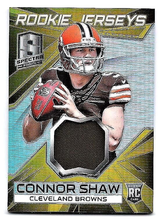 Connor Shaw 2014 Spectra Football RC Gold Prizm Jersey Rookie Card 04/ ...