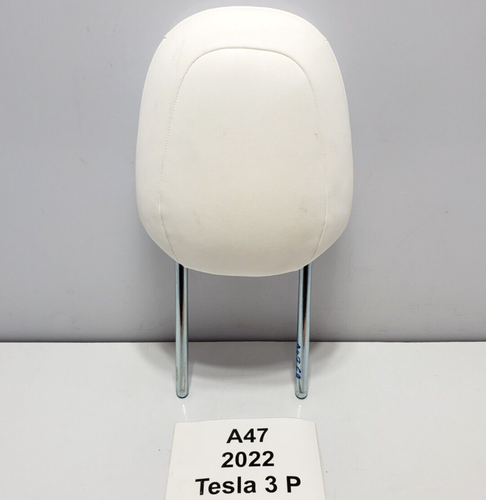 17-23 OEM Tesla Model 3 Front Right Passenger 1st Row Headrest Leather ...