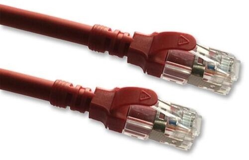 Patch Leine, CAT6A, Rot, 1M, Ethernet/Patch Netzwerk Kabel Qty.1 2996AS ...