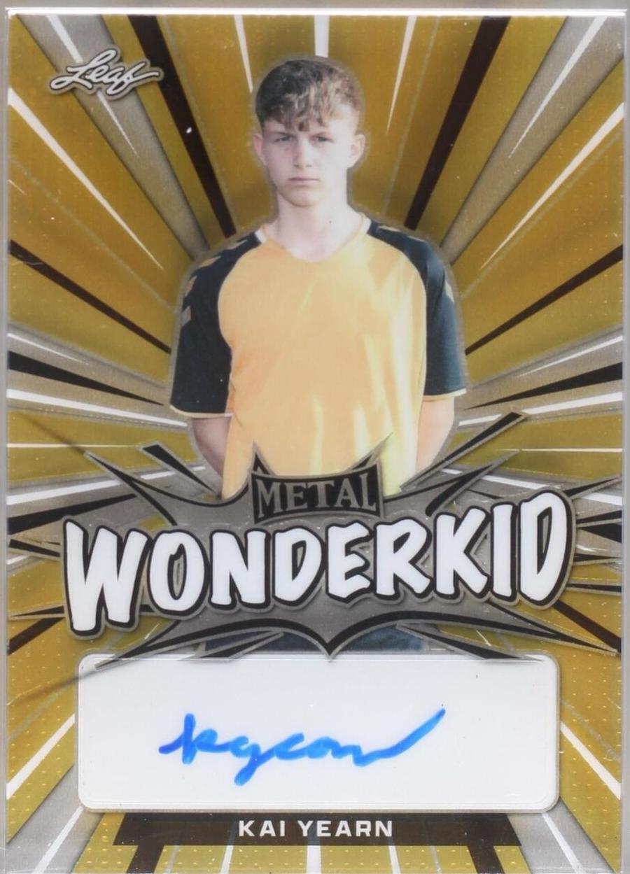 2022 Leaf Metal - Wonderkid Autographs Kai Yearn #WK-KY1 Pre-Production ...