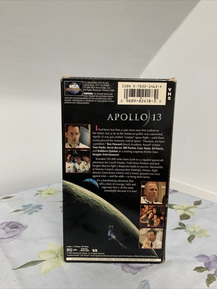 Apollo 13 VHS Kevin Bacon Tom Hanks 96898241830 | eBay