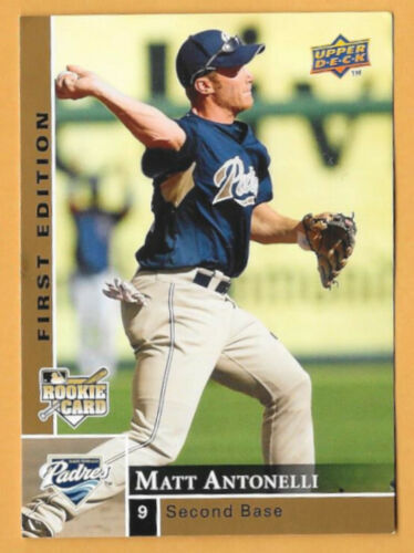 MATT ANTONELLI SAN DIEGO PADRES #237 UPPER DECK FIRST EDITION 2009 | eBay