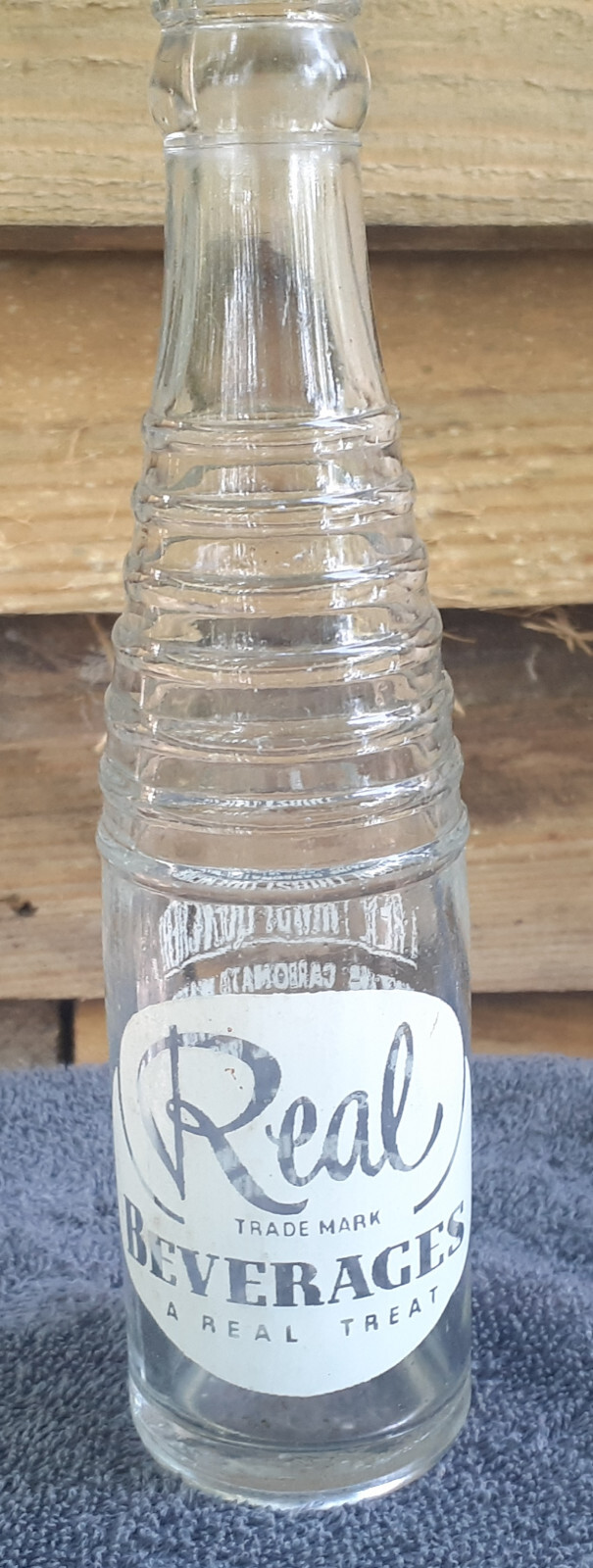Vintage Real Beverage ACL Glass Bottle Gainesville GA Georgia Soda RARE ...
