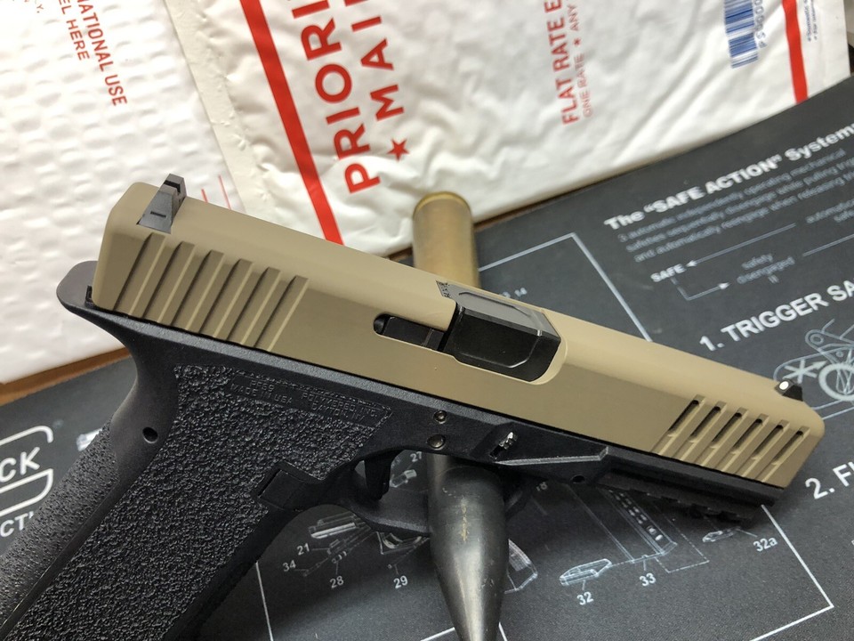 True Precision Custom Glock 17 Gen 3 Slide Assembly 9mm G17 P80 FDE ...