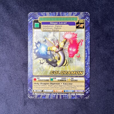 Digimon Card Goldramon BO-296 Digi Battle Booster Series 6 Non-Holo ...
