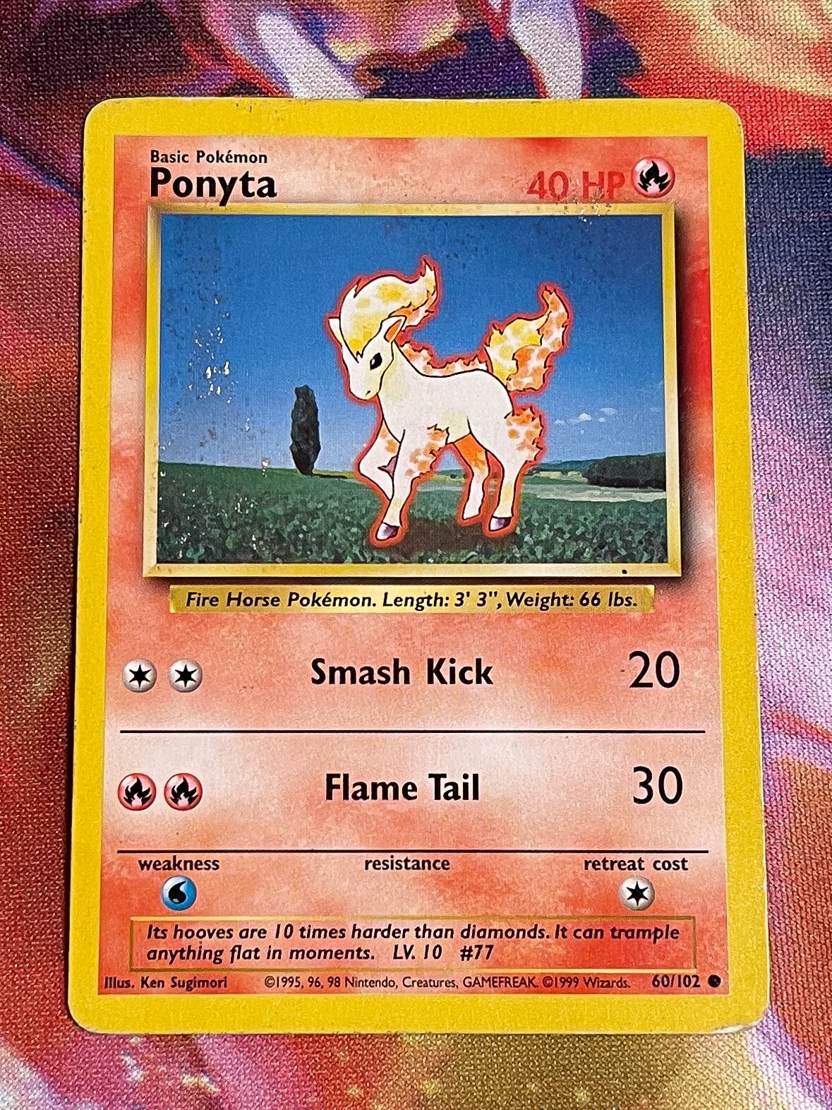 Pokémon TCG Ponyta Base Set 60/102 Regular Unlimited Common | eBay