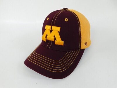 MN Gophers 47' Closer Hat Flex Fit Baseball Cap OSFM Maroon & Gold U of ...