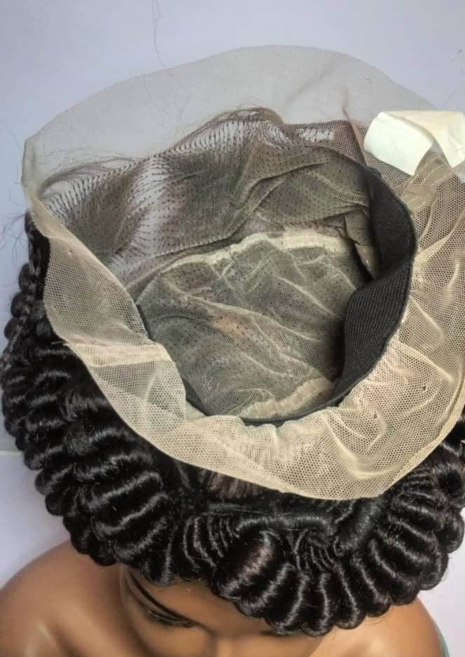 Handmade Bantu Knots Braided Wig. Jumbo Twist Braids Full Lace Baby ...