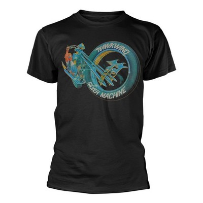 Hawkwind Silver Machine Band Logo T Shirt | eBay Australia