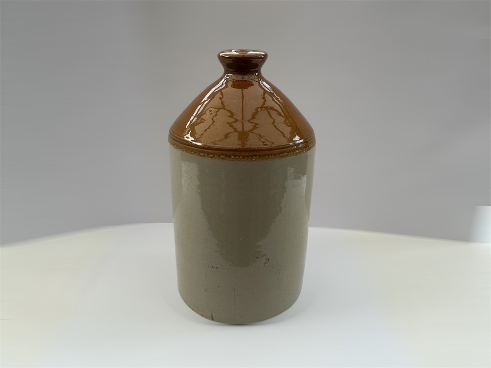Flagon Vintage Stoneware Jug Grooved Lip Brown British Made | eBay UK